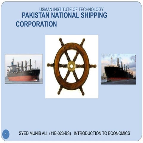 PAKISTAN NATIONAL SHIPPING CORPORATION | PPTX