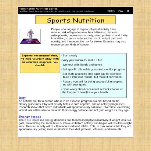 Sports nutrition | PDF | Running and Jogging | Fitness and Exercise
