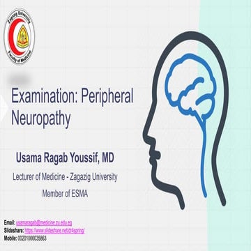 Examination of peripheral neuropathy | PPTX