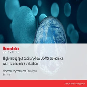 High-throughput capillary-flow LC-MS proteomics with maximum MS ...