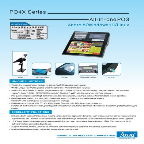 PO4X All-in-one POS | PDF | Computing | Technology & Computing