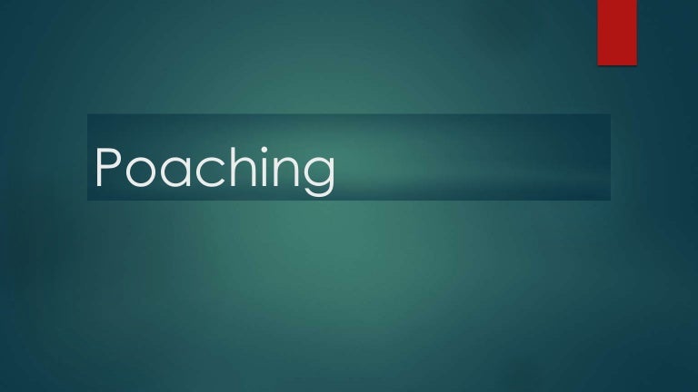 Poaching Meaning