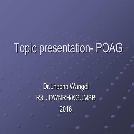 POAG | PPTX