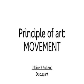 Principles of art: Movement | PPT