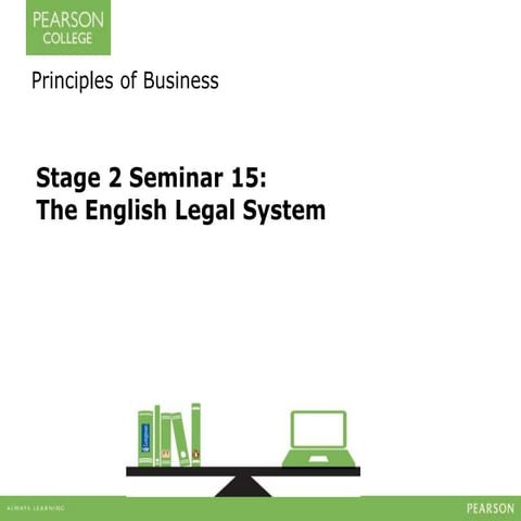Pob stage 2 the english legal system seminar 15 slides post ole | PPTX