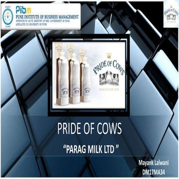 PRIDE OF COWS PPT | PPT