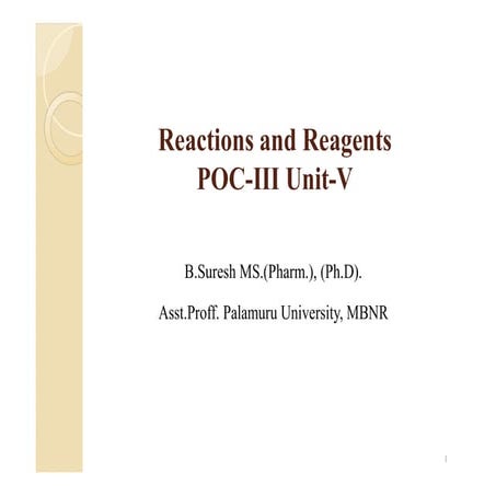 B. pharmacy II Poc iii unit-v | PDF