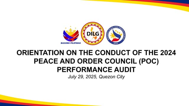BARANGAY PEACE AND ORDER COUNCIL: AN INTRODUCTION AND GUIDE | PPTX