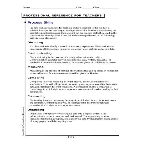 Processing skills | PDF