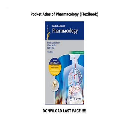 Pocket Atlas of Pharmacology (Flexibook) | PDF | Books and Literature