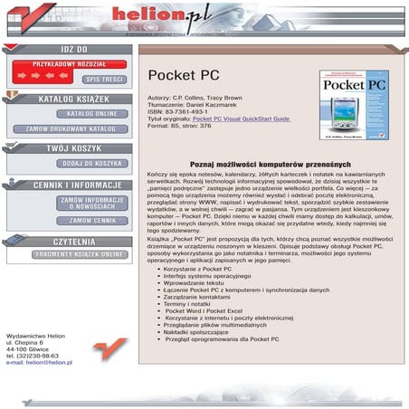 Pocket PC. Podręcznik użytkownika | PDF