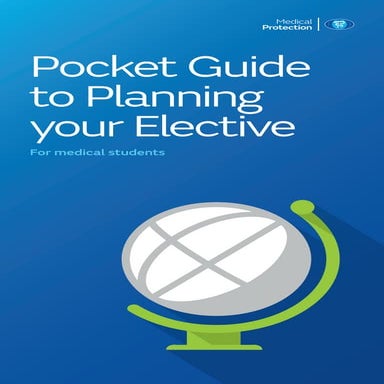 Pocket guide to planning your elective | PDF
