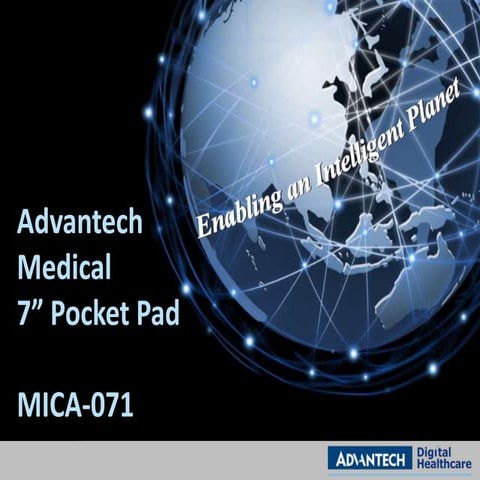 Advantech 7" handheld medical pocket pad, MICA-071 | PPTX
