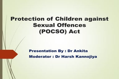 Salient Features Of The POCSO Act, 51% OFF