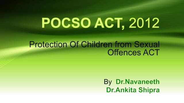 POCSO Act | PPT