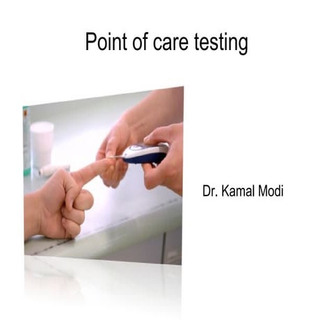 Point of care testing | PPT