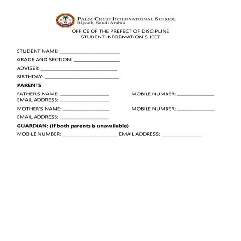 Pod student-profile-for-merge | DOCX