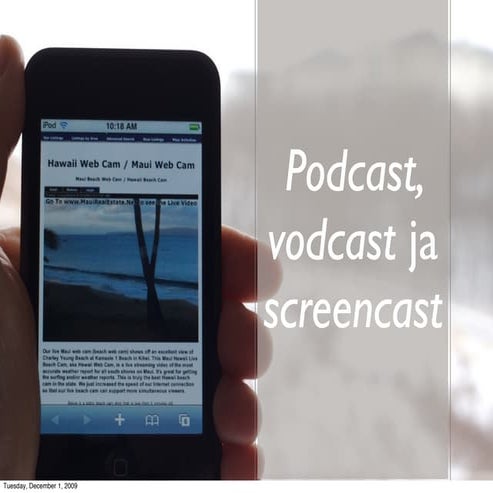 Podcast, vodcast, screencast | PDF