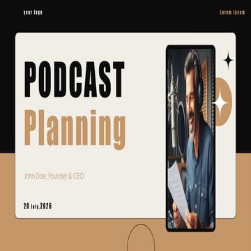 Podcast Production Preparation PowerPoint Presentation | PPTX