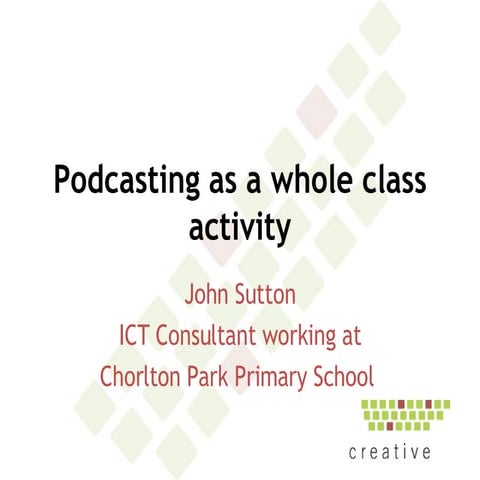 Podcasting As A Whole Class Activity | PPT