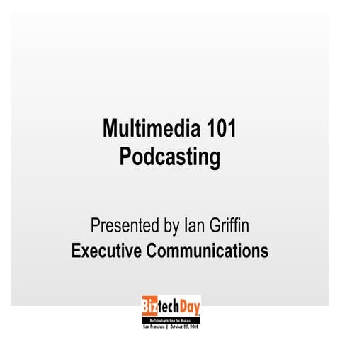 Podcasting 101 | PPT