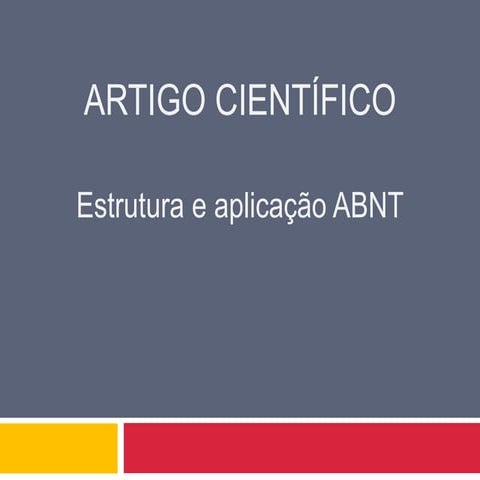 Slide= Normas da ABNT | PPT