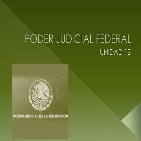 Poder judicial federal | PPTX