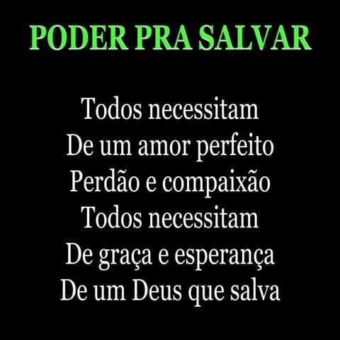 Poder Pra Salvar | PPTX