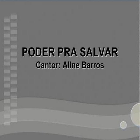 Poder pra salvar aline barros | PPS