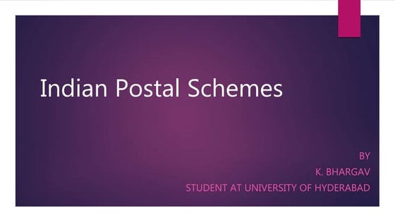 Post office ppt | PPTX