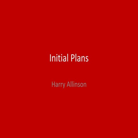 initial plans | PPT