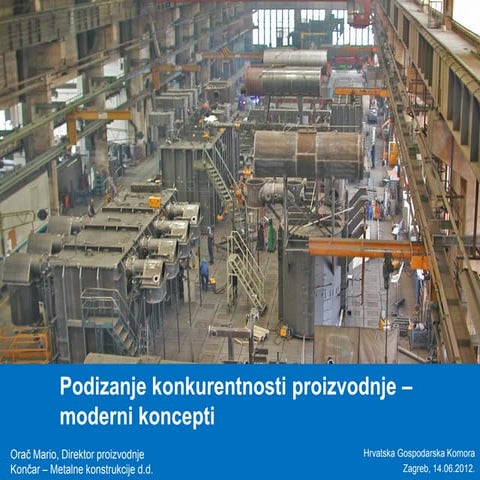 Podizanje konkurentnosti proizvodnje moderni koncepti | PDF