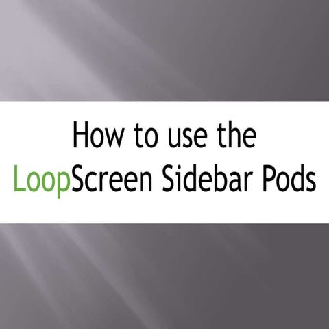 Pods tutorial | PPT