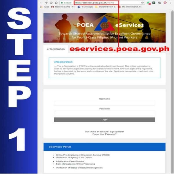 POEA E-SERVICES PORTAL GUIDE FOR REGISTERED OFW | PPTX
