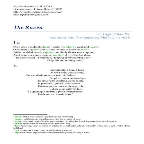 Poe, e. a. the raven | PDF