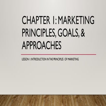 Principles of Marketing for Grade 12 Students | PPTX