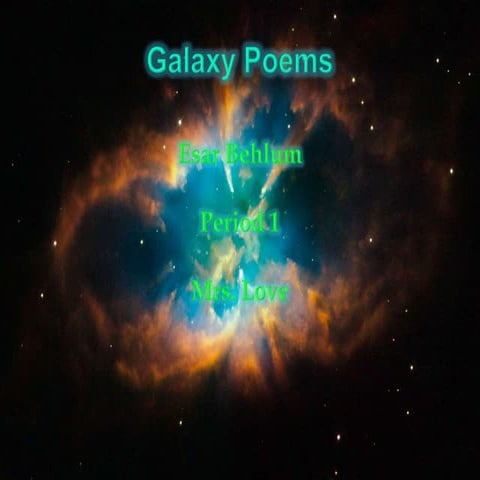 Galaxy Poems | PPTX