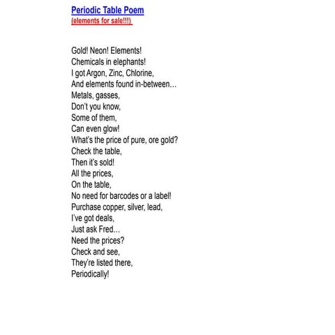 Poem | PPT