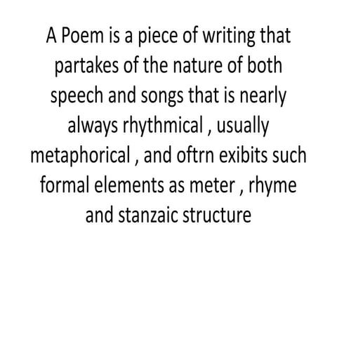 Poem | PPTX