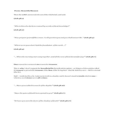 Poem beautiful reason | DOCX