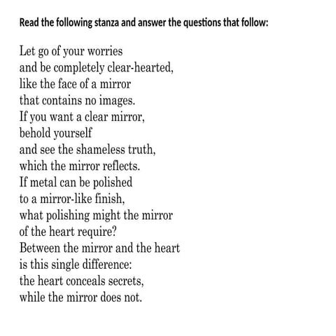 how to read a poem and how to solve questions 1 | PPTX