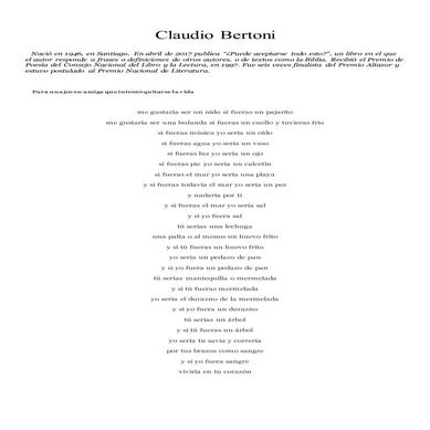 Poema claudio bertoni | DOC