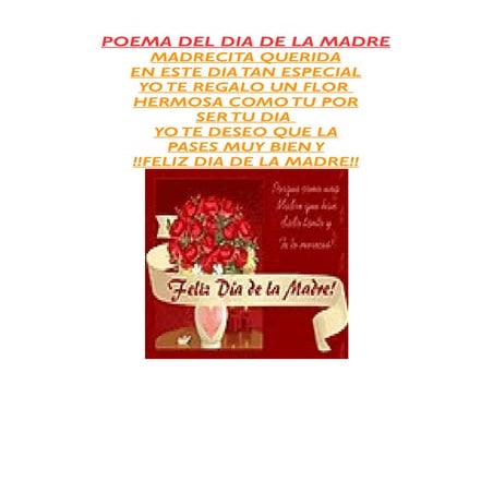Poema del dia de la madre | ODT