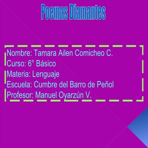 Poema Diamante | PPT