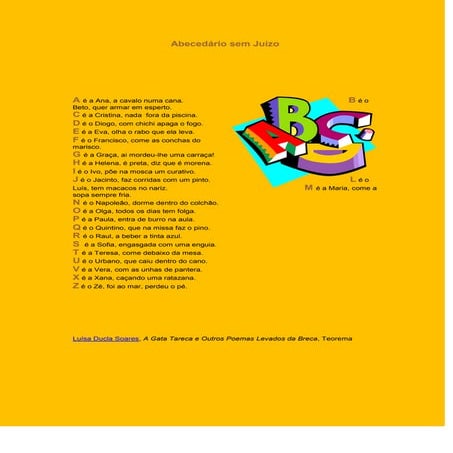 Poema do abc | DOCX