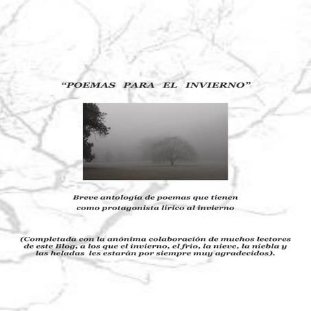 "Poemas para el invierno". IES La Serna. Fuenlabrada. | PDF