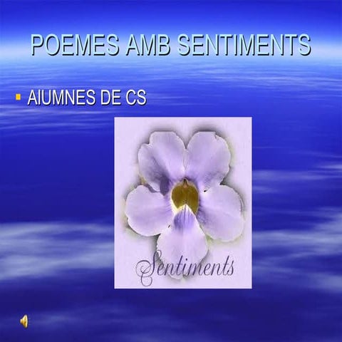 Poemes amb sentiments | PPT