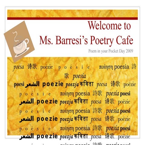 Poem In Your Pocket | PPT