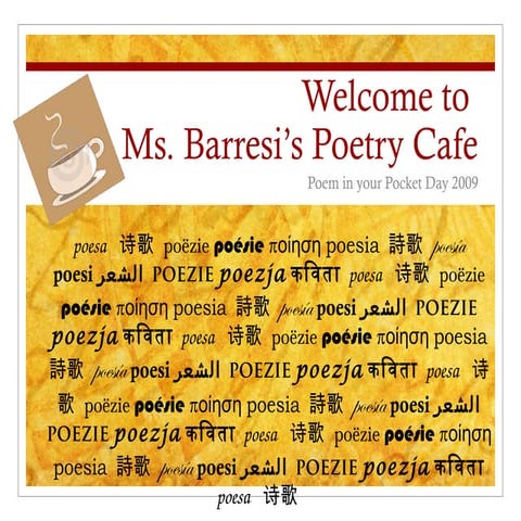 Poem In Your Pocket | PPT
