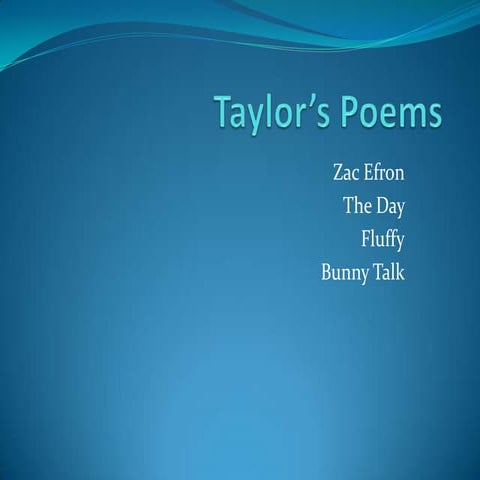 Poems | PPT